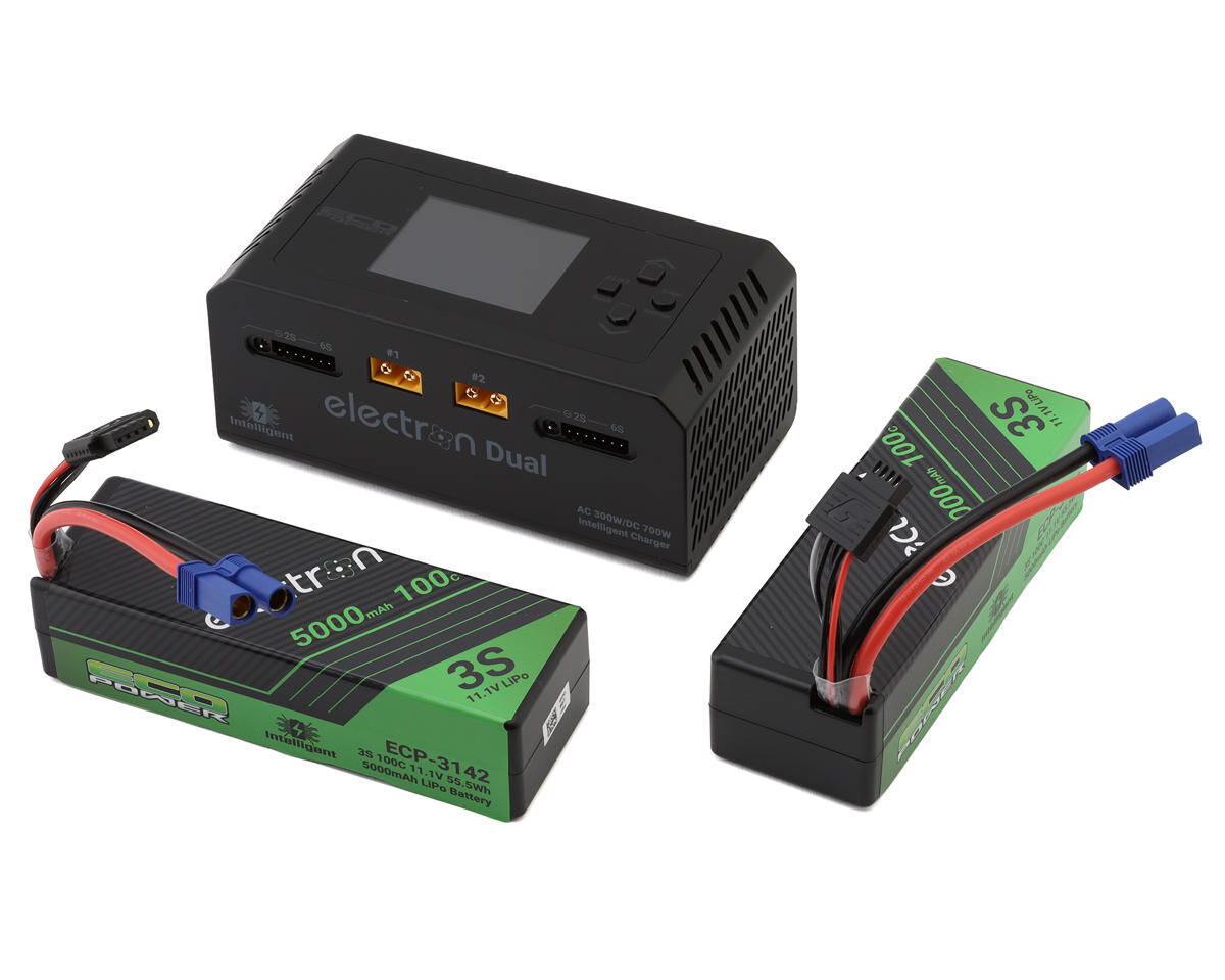 EcoPower Intelligent 2 x 3s 5000mAh LiPo Battery "Electron Dual ...